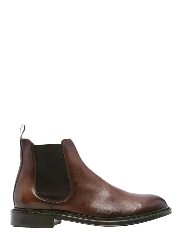 STURLINI FIRENZE Elasticated-panels Leather Boots - Brown