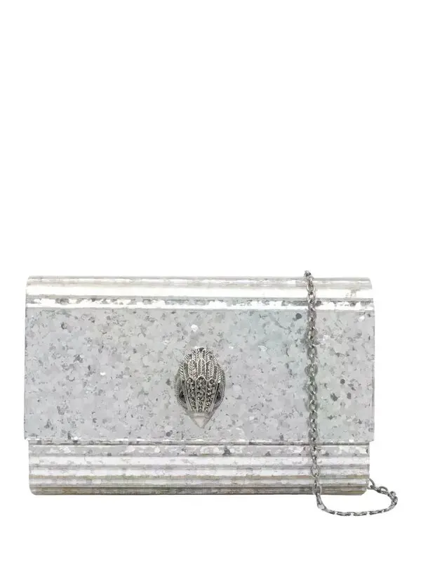 Kurt Geiger Embellished Chain Shoulder Bag - Silver