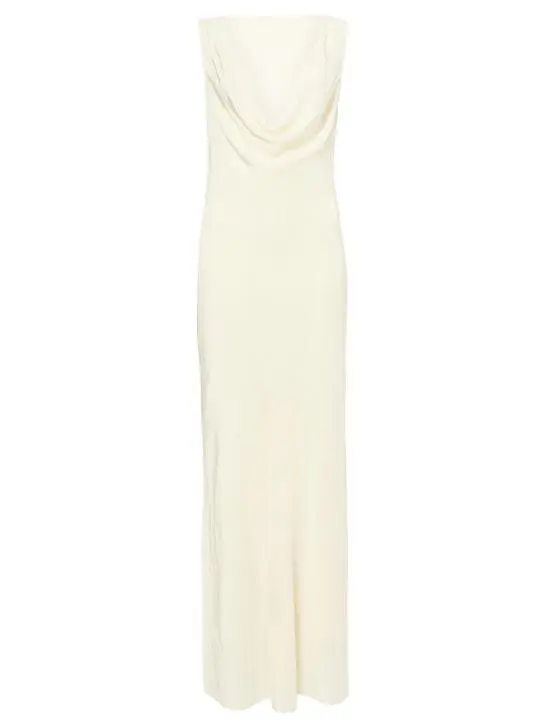 Sir The Label Piero Layered Silk Midi Dress - Cream