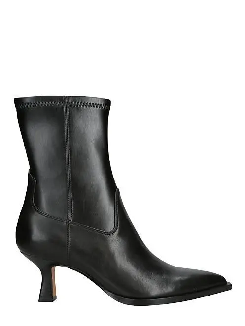 Dolce Vita Arya Leather Heeled Ankle Boots - Black