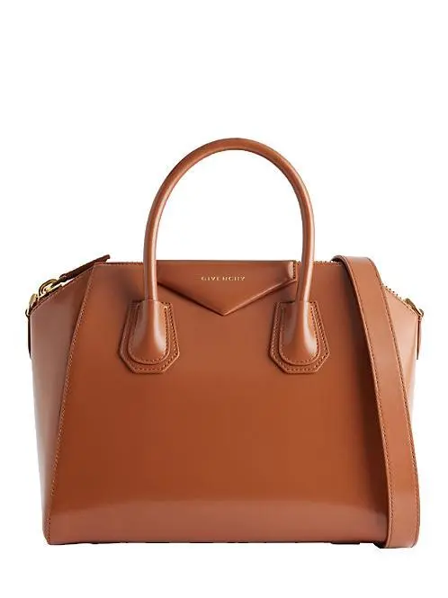 Givenchy Antigona Small Leather Top Handle Bag - Caramel Brown