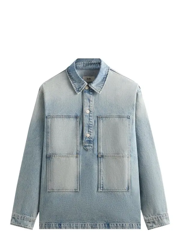 Kith Denim Paterson Pullover Shirt - Blue