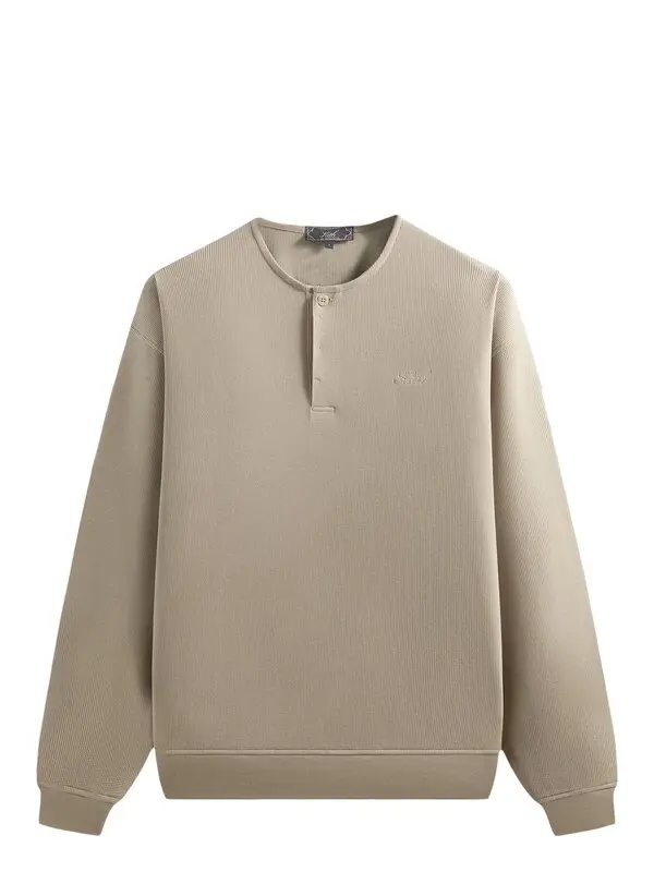 Kith Micro Waffle Colby Pullover - Tan