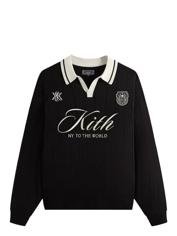 Kith Rugby Pullover Sweater - Black