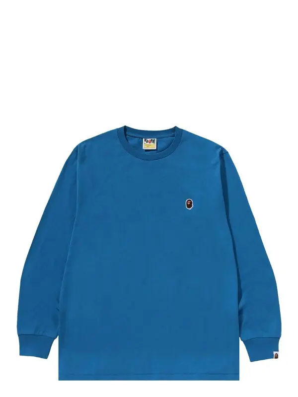 A BATHING APE One Point Long-sleeve Tee - Blue