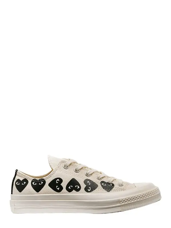 CONVERSE Comme Des Garçons Play X Chuck 70 Low Sneakers - Cream