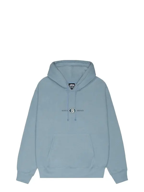StÜssy Worldwide Dot Hoodie - Blue