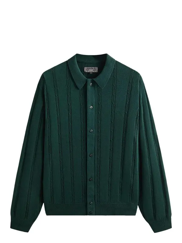 Kith Long-sleeve Tilden Button Up Shirt - Green