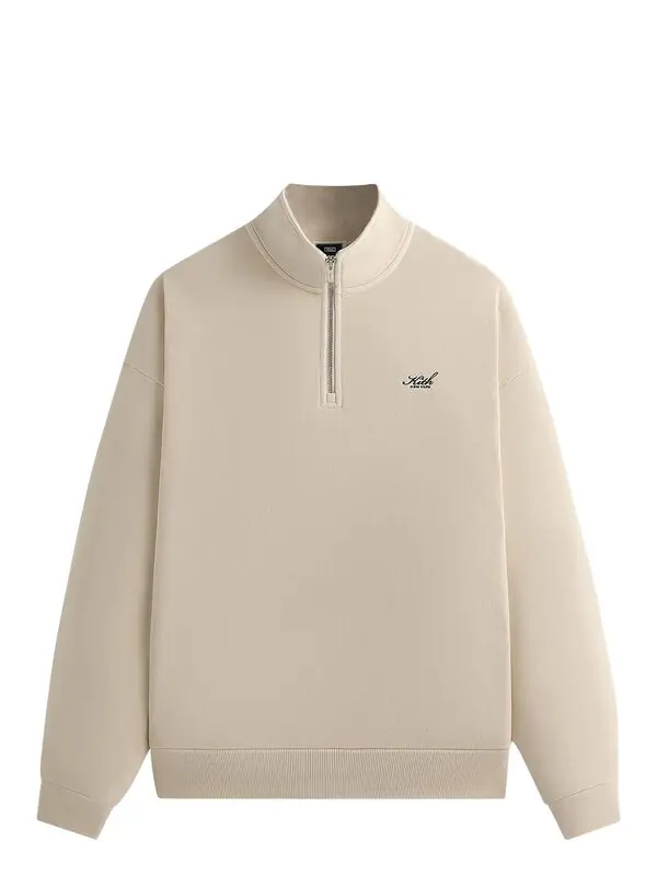 Kith Quarter Zip Nelson Pullover - Tan