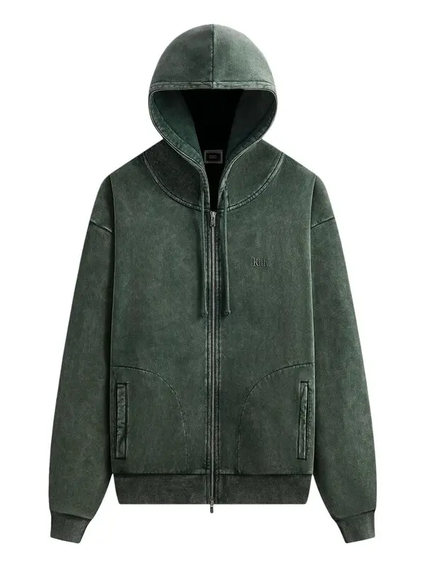 Kith Full Zip Nelson Hoodie - Green