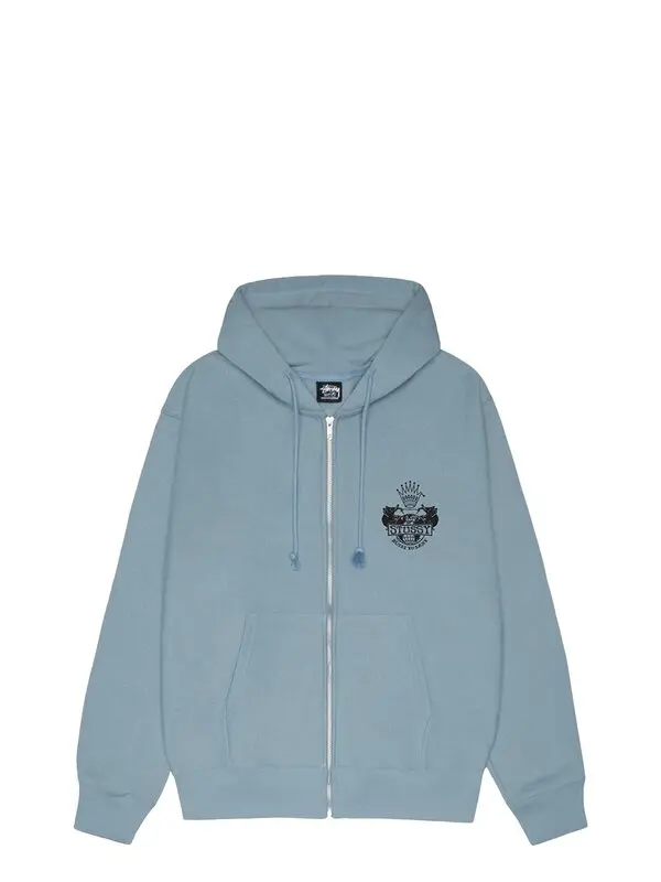 StÜssy Built To Last Zip Hoodie - Blue