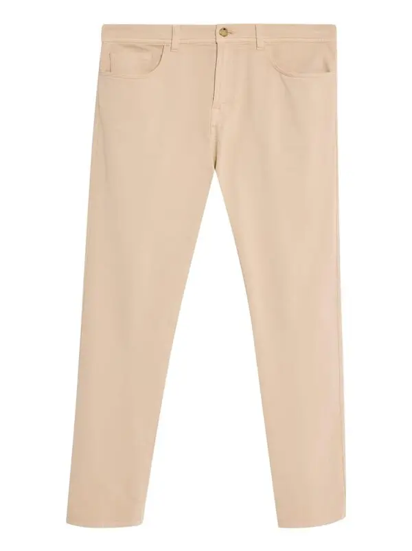 Cesare Attolini Cotton And Cashmere Five-pocket Pants - Blue