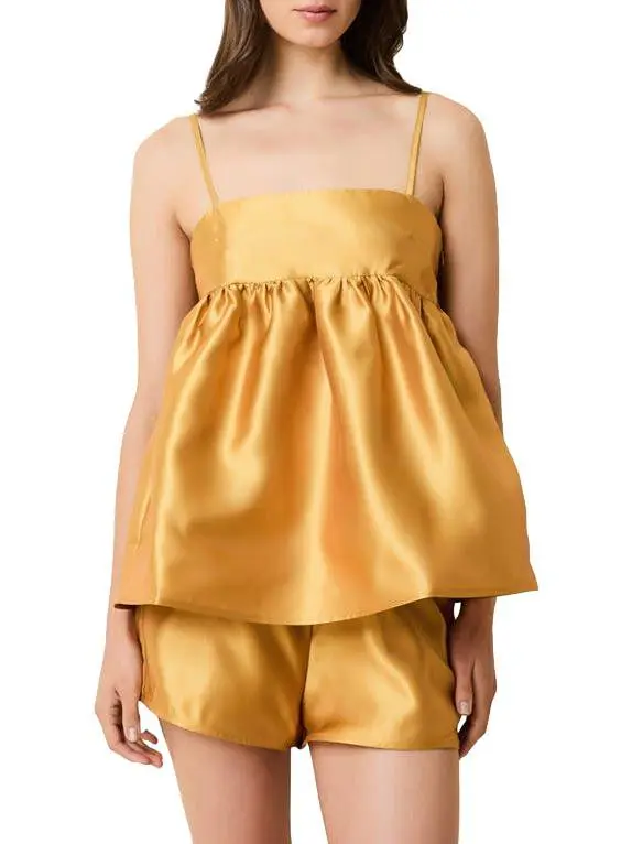 Solid & Striped Yarden Satin Camisole - Ochre