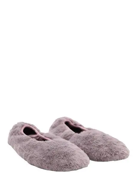 Mango Faux Fur Slipper - Purple