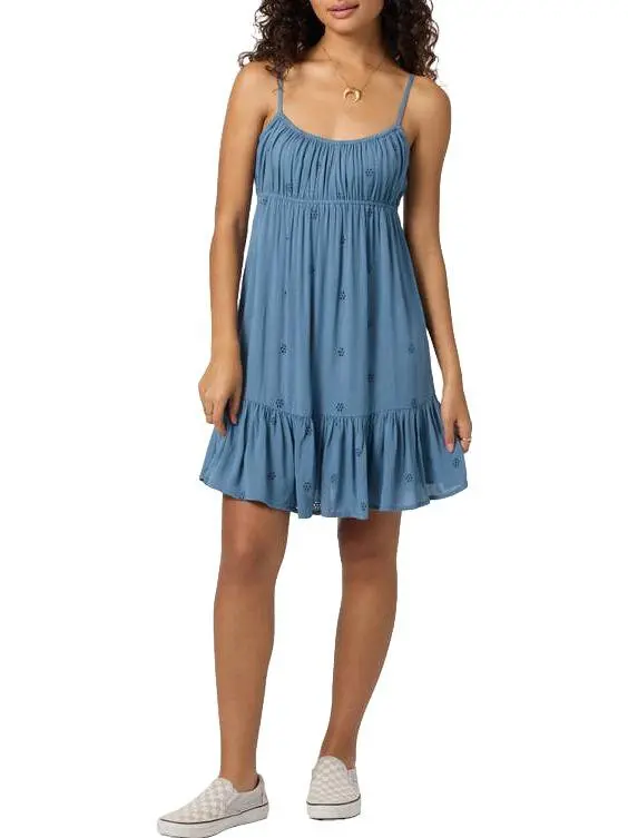 O'Neill Leyton Eyelet Embroidery Dress - Provincial Blue