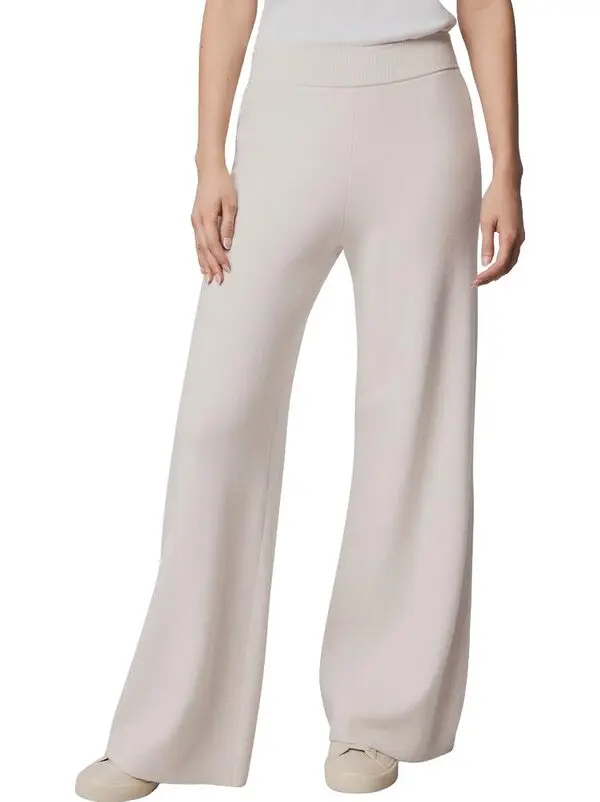 Splendid Hannah Sweater Pants - Pale Oak White Heather
