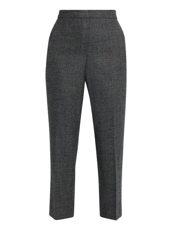 Theory Slim Wool Trousers - Pepper Mul