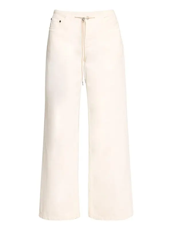 Still Here Low-rise Wide-leg Jeans - White