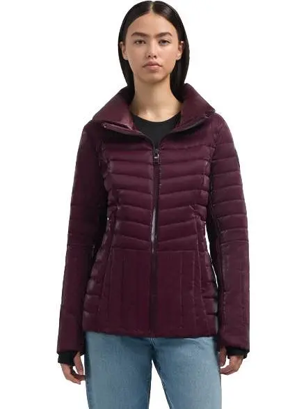 Pajar Aludra Channel Quilted Lightweight Puffer - Mulberry