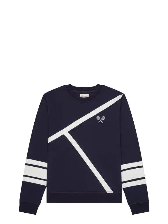 ELLSWORTH + IVEY Elle Tennis Sweatshirt - Navy
