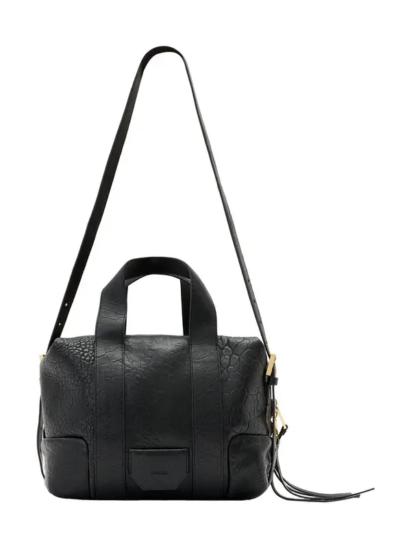 ALLSAINTS Ares Grain Compact Crossbody Bag - Black