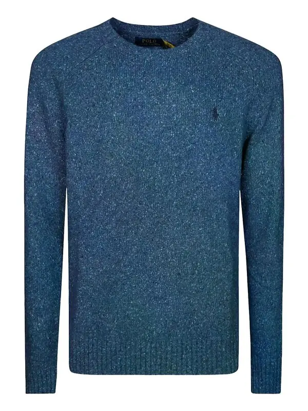 Polo Ralph Lauren Donegal Crewneck Jumper - Blue