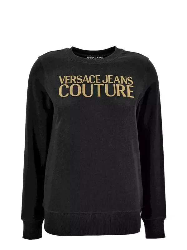 Versace Logo-embroidered Sweatshirt - Black