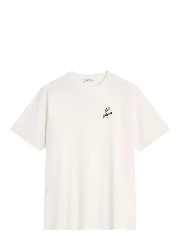 CAFÉ KITSUNÉ Logo T-shirt - White