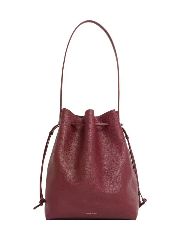 MANSUR GAVRIEL Cabas Drawstring Bucket Bag - Red