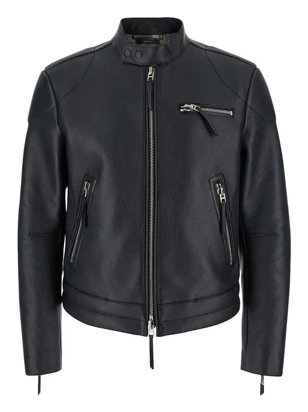 TOM FORD Leather Jacket - Black
