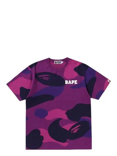 A BATHING APE Mega Camo Relaxed Fit Tee Shirt - Purple