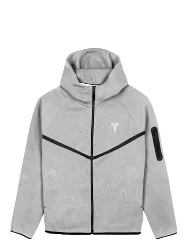 Nike Kobe Bryant Tech Fleece Windrunner Jacket - Dark Grey Heather/white