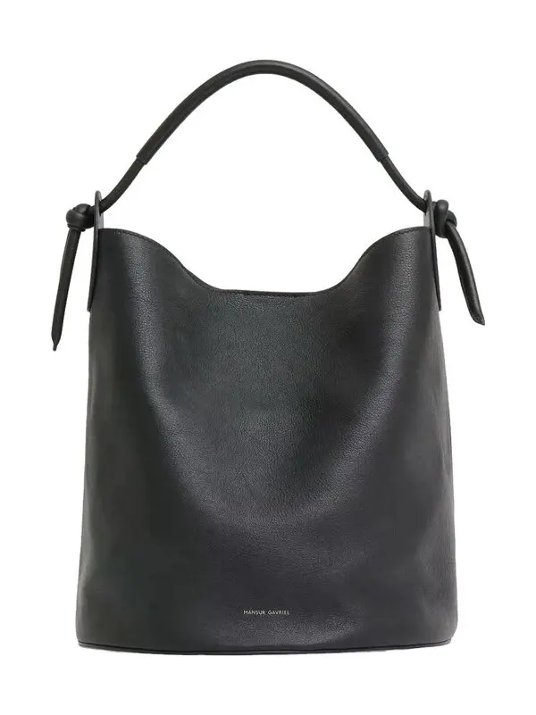 MANSUR GAVRIEL Knotted-strap Bucket Bag - Black