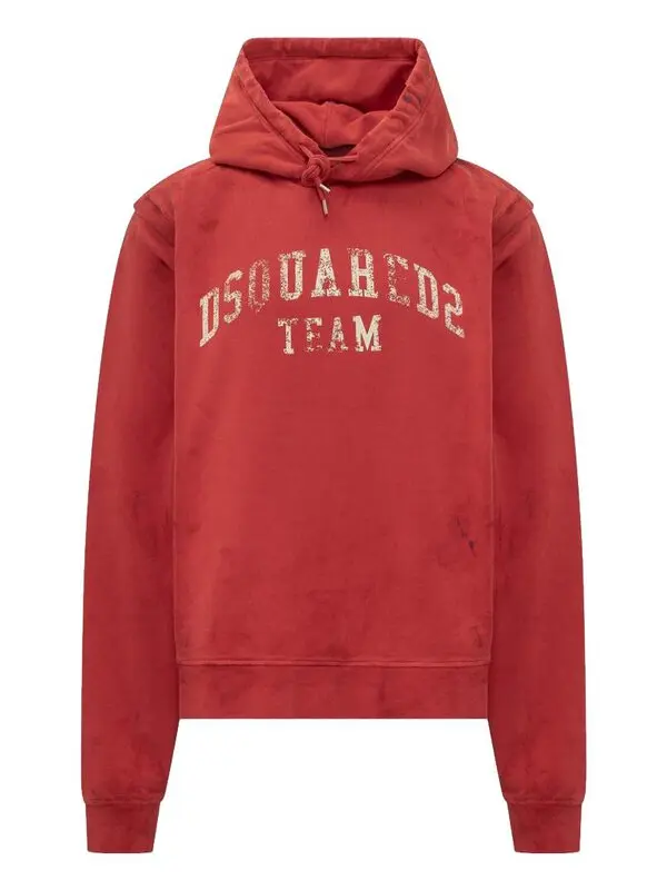 Dsquared2 Hoodie With Logo Print - Red