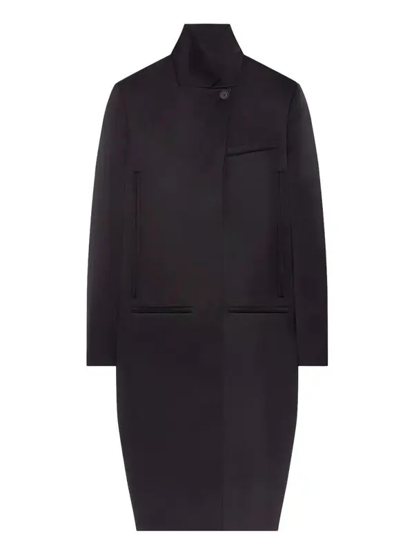 COURREGES Satin-finish Coat - Black