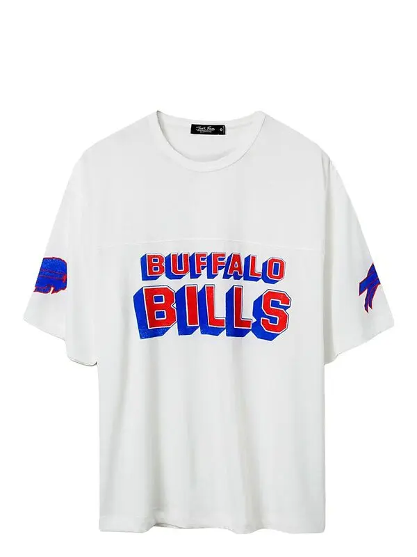 Junk Food Clothing Nfl Buffalo Bills Halfback Jersey Tee - Vintage White
