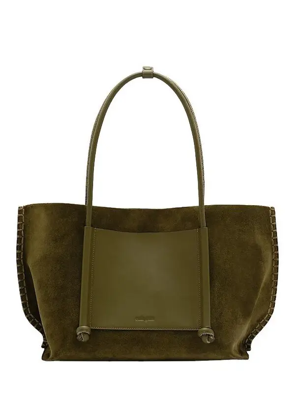 Cult Gaia Rylie Suede Handbag - Rosemary