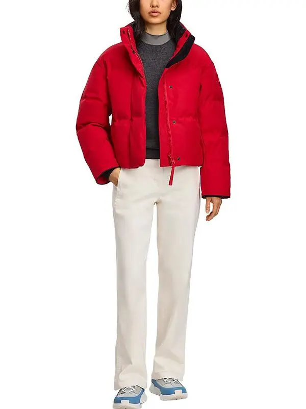 Canada Goose Grandview Cropped Down Jacket - Carmine Red