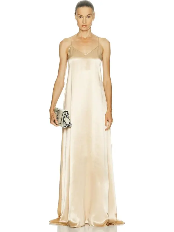 FERRAGAMO Long Slip Dress - Nude