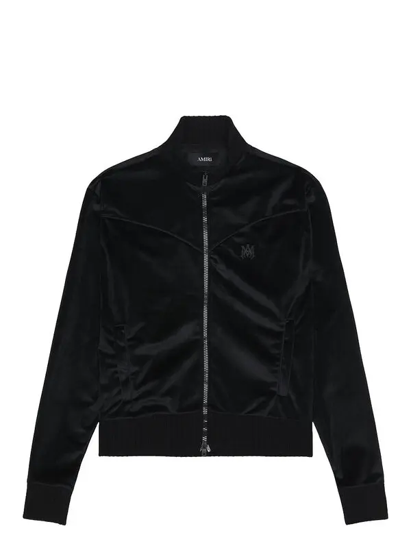 Amiri Velvet Track Jacket - Black