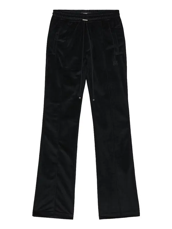 Amiri Velvet Flare Track Pant - Black