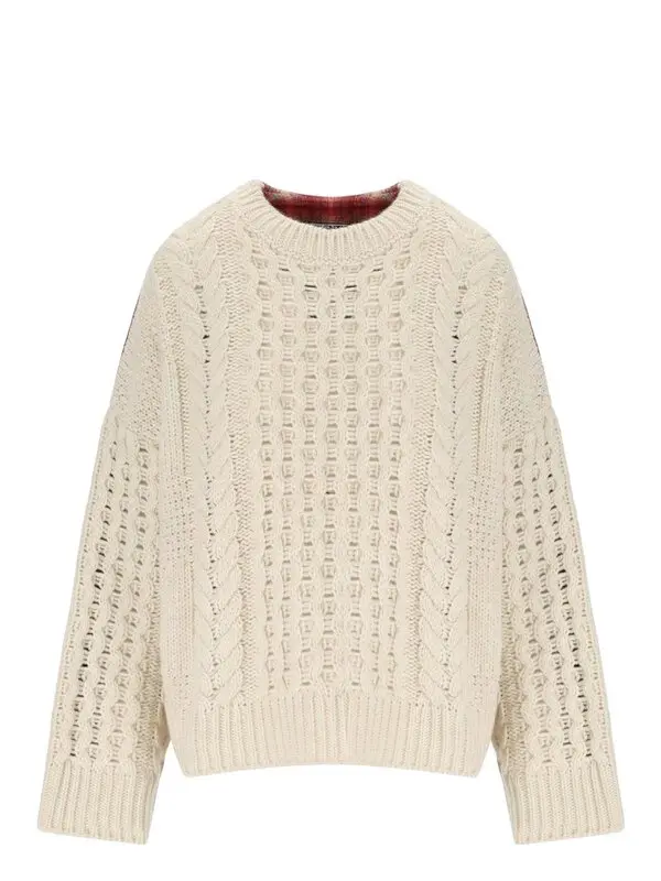 Essentiel Antwerp Iface Crewneck Sweater - White