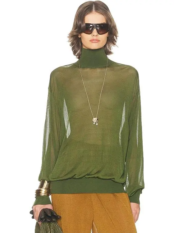HELSA Madeira Turtleneck - Green