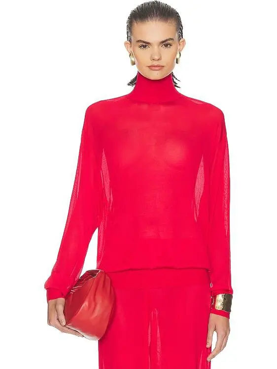 HELSA Madeira Turtleneck - Red