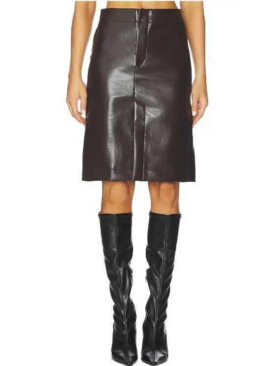 Citizens Of Humanity Nara Pencil Skirt - Chocolate