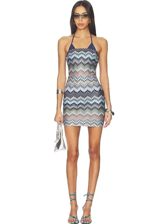 Missoni Short Dress - Multicolor Blue Tones