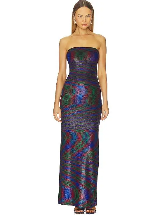 Missoni Long Dress - Green & Red Tones