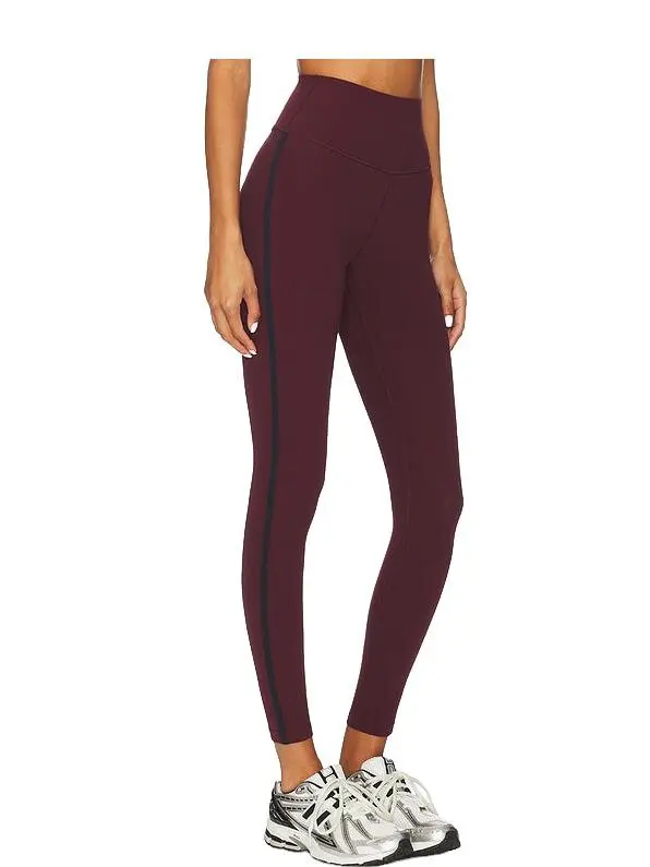Splits59 Air Weight High-waist 7/8 Leggings - Dark Cherry & Indigo