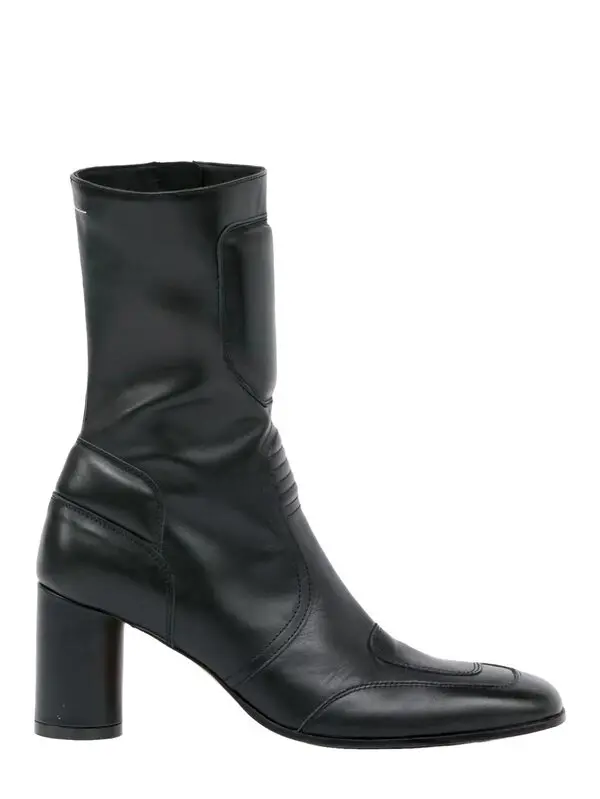 MAISON MARGIELA Leather Ankle Boots - Black