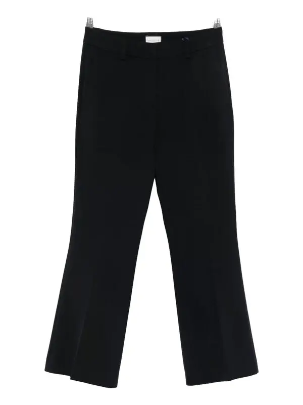 Seductive Flared Trousers - Black
